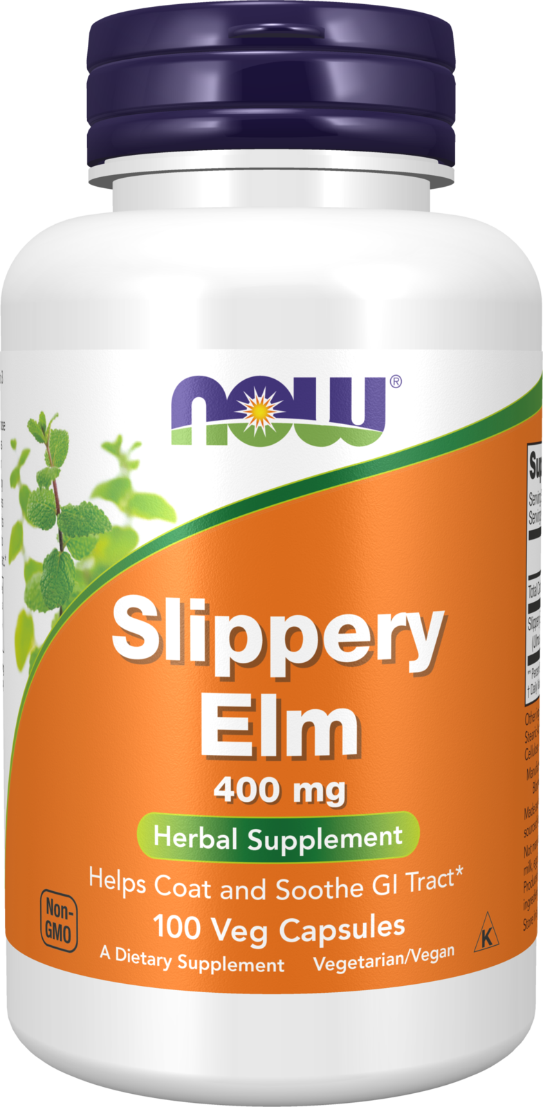 NOW Supplements, Slippery Elm (Ulmus rubra) 400 mg, Herbal Supplement ...